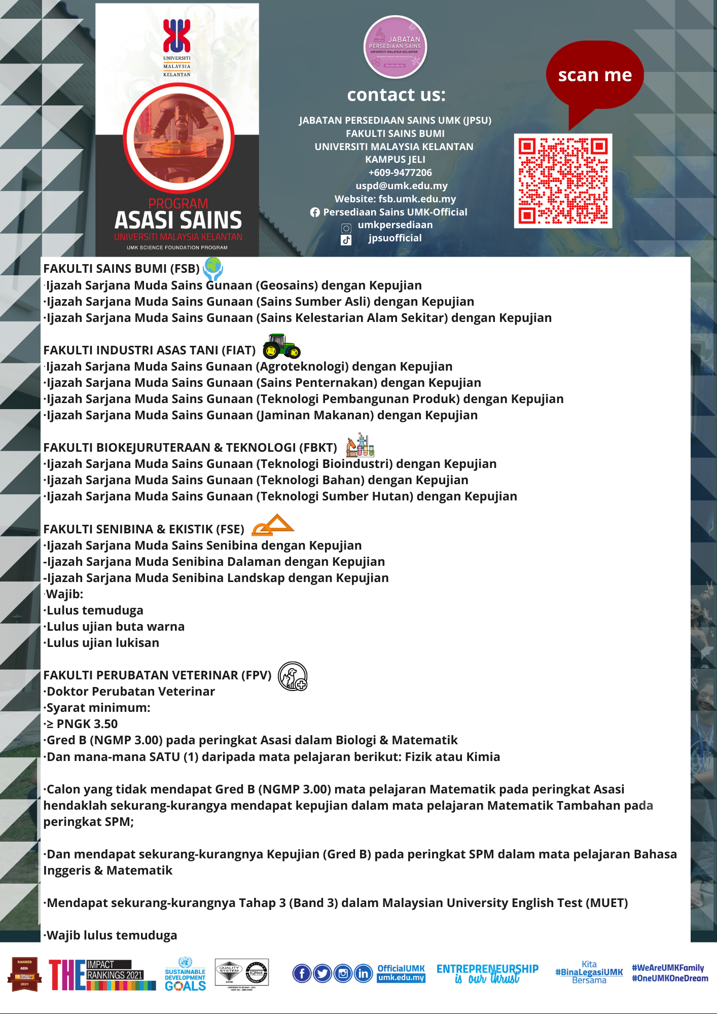 PROGRAM ASASI SAINS - Centre for Foundation Studies Universiti Malaysia ...